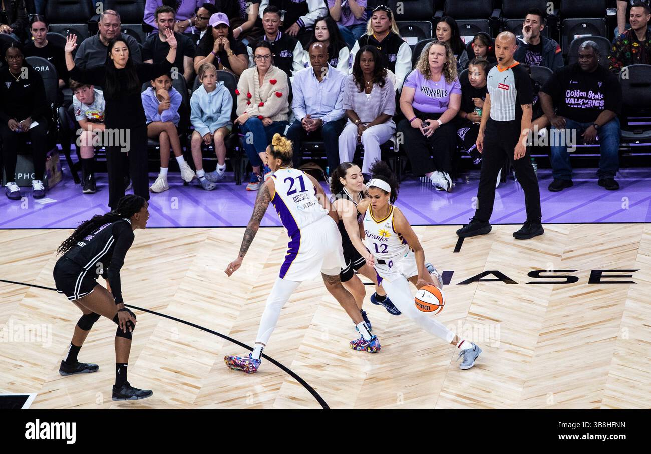 May 06 2025 San Francisco CA, U.S.A. LA Sparks guard Rae Burrell(12 ...