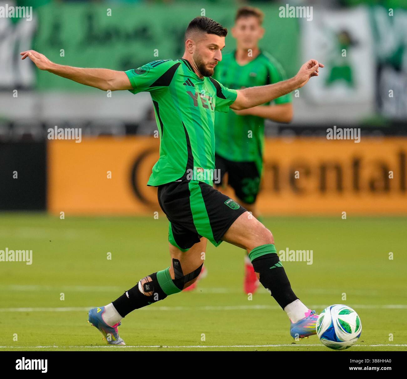 Austin, Texas, USA. 7th May, 2025. Austin FC midfielder BESARD SABOVIC ...