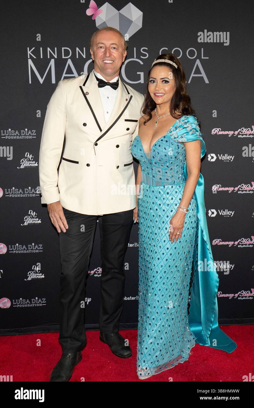 Prince Mario-Max Schaumburg-Lippe and Luisa Diaz attends the 2025 MAG ...