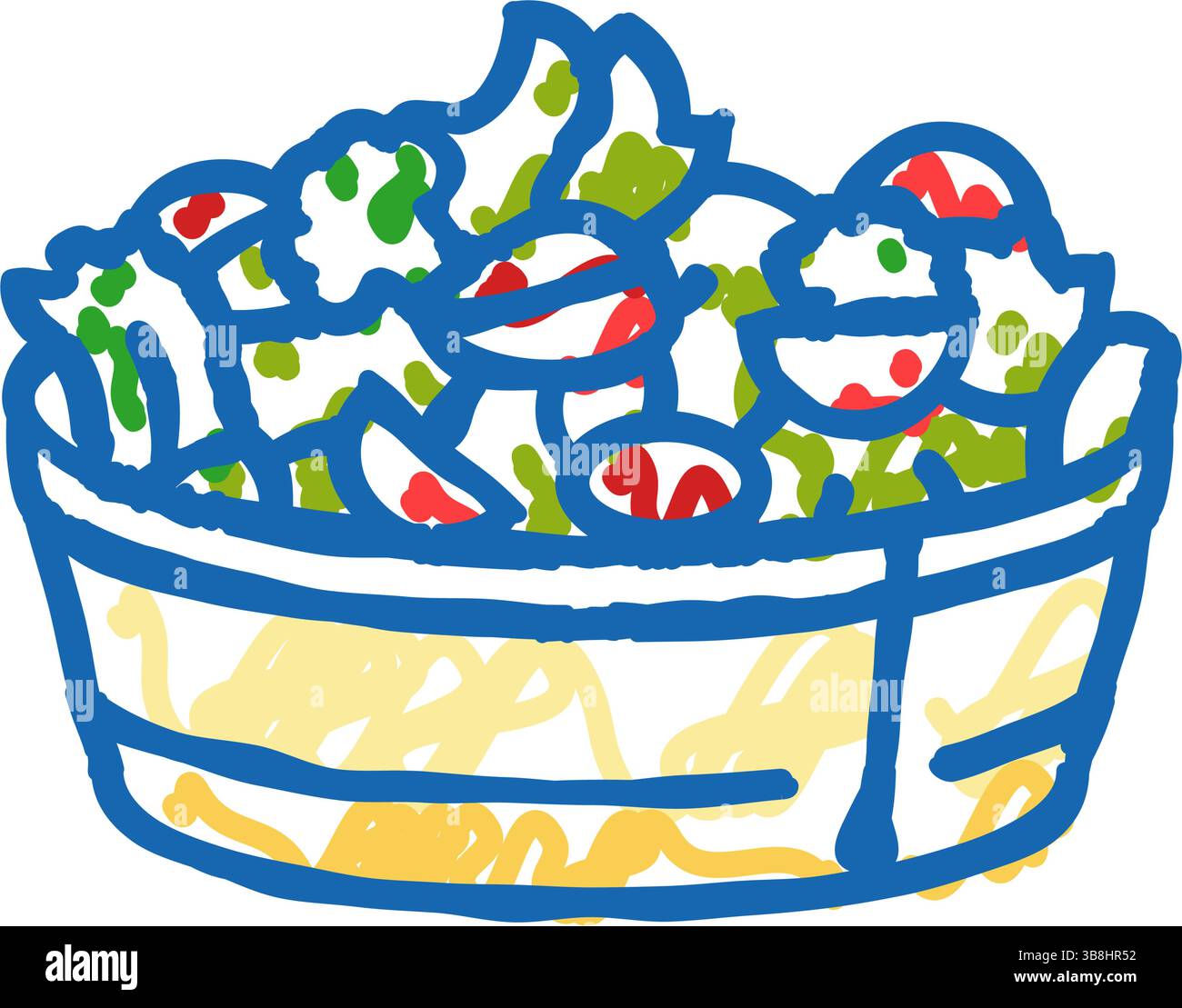 egg roll fast food icon doodle illustration Stock Vector Image & Art ...
