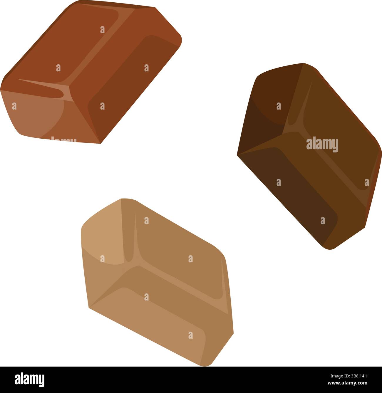 Chocolate bar vector. Chocolate bar on white background Stock Vector ...