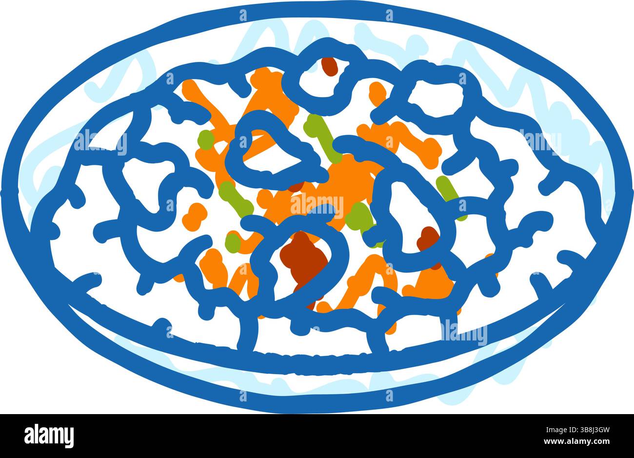 curry dish indian cuisine icon doodle illustration Stock Vector Image ...