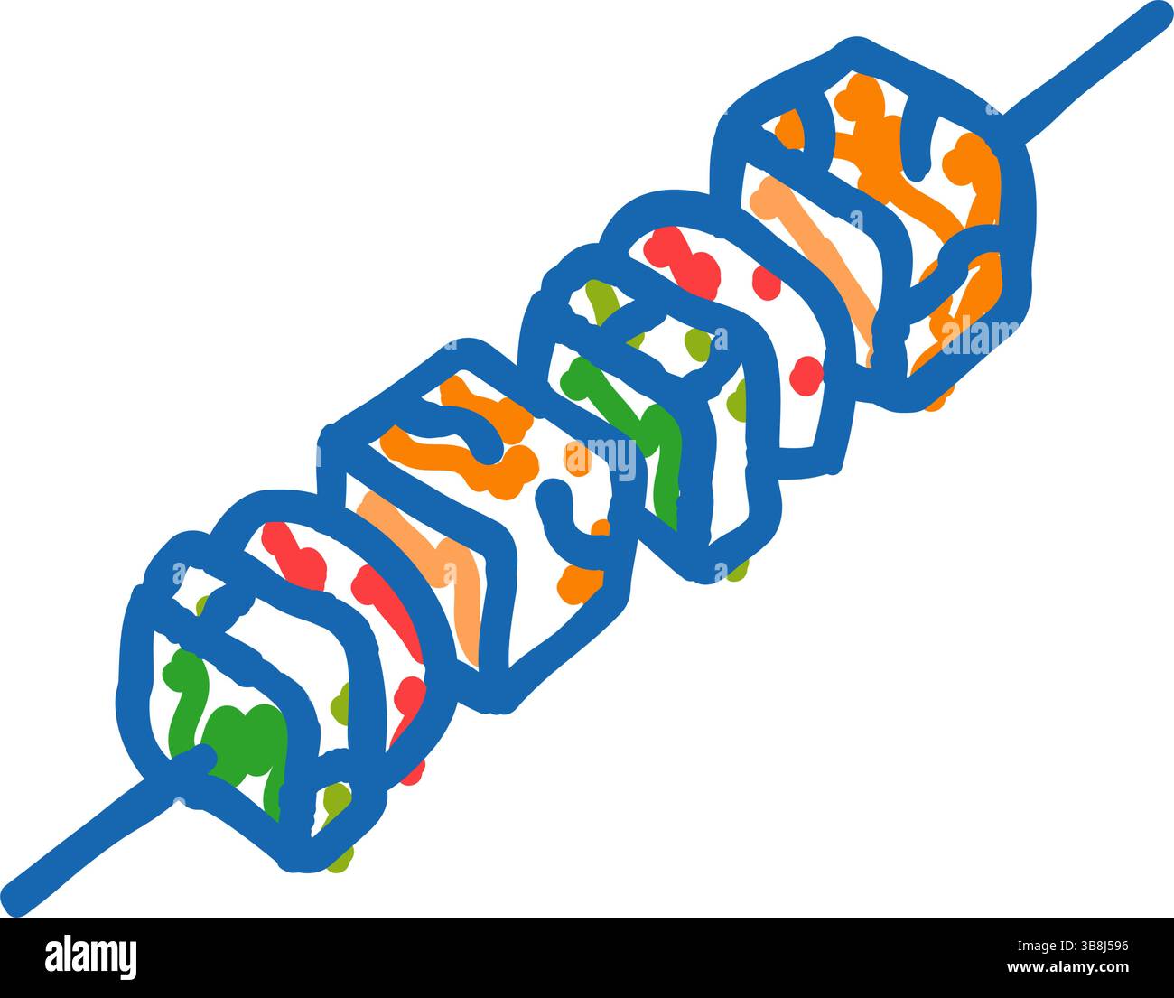 Dish spicy indian paneer Stock Vector Images - Alamy