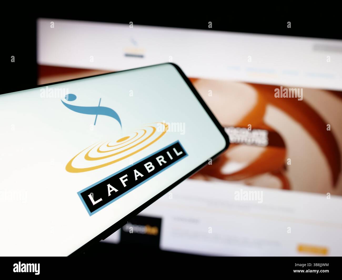 Germany. 14th Apr, 2025. In this photo illustration, a smartphone with ...