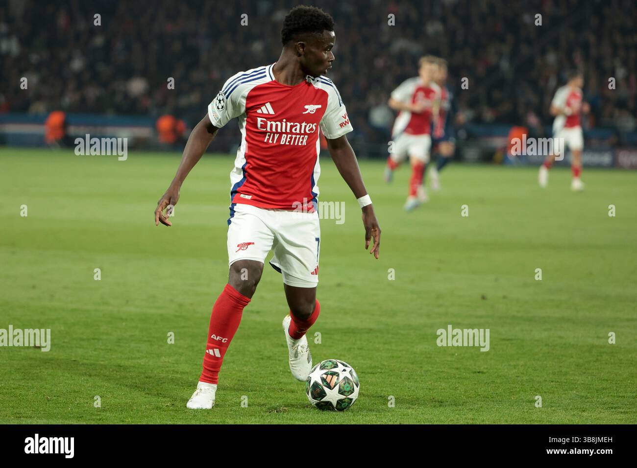 Paris, France. 07th May, 2025. Bukayo Saka of Arsenal during the UEFA ...