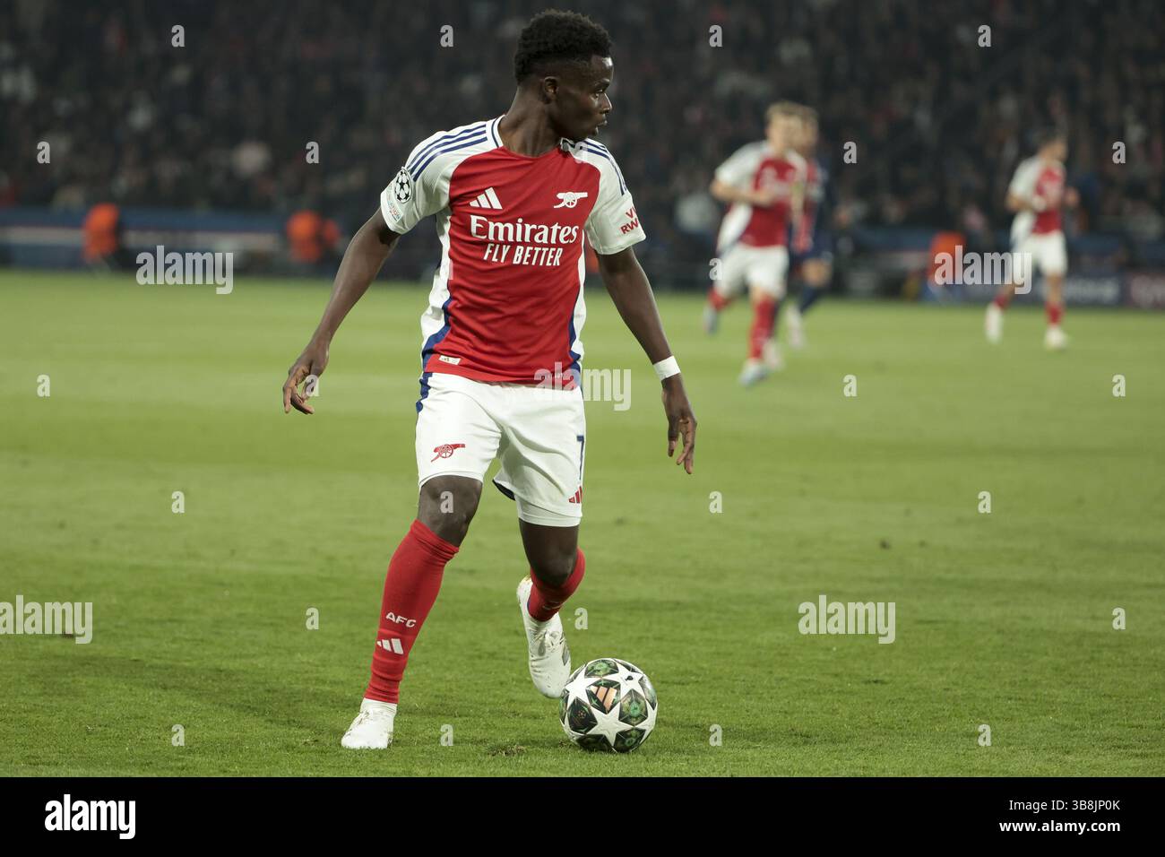 Bukayo Saka of Arsenal during the UEFA Champions League, Semi-finals ...