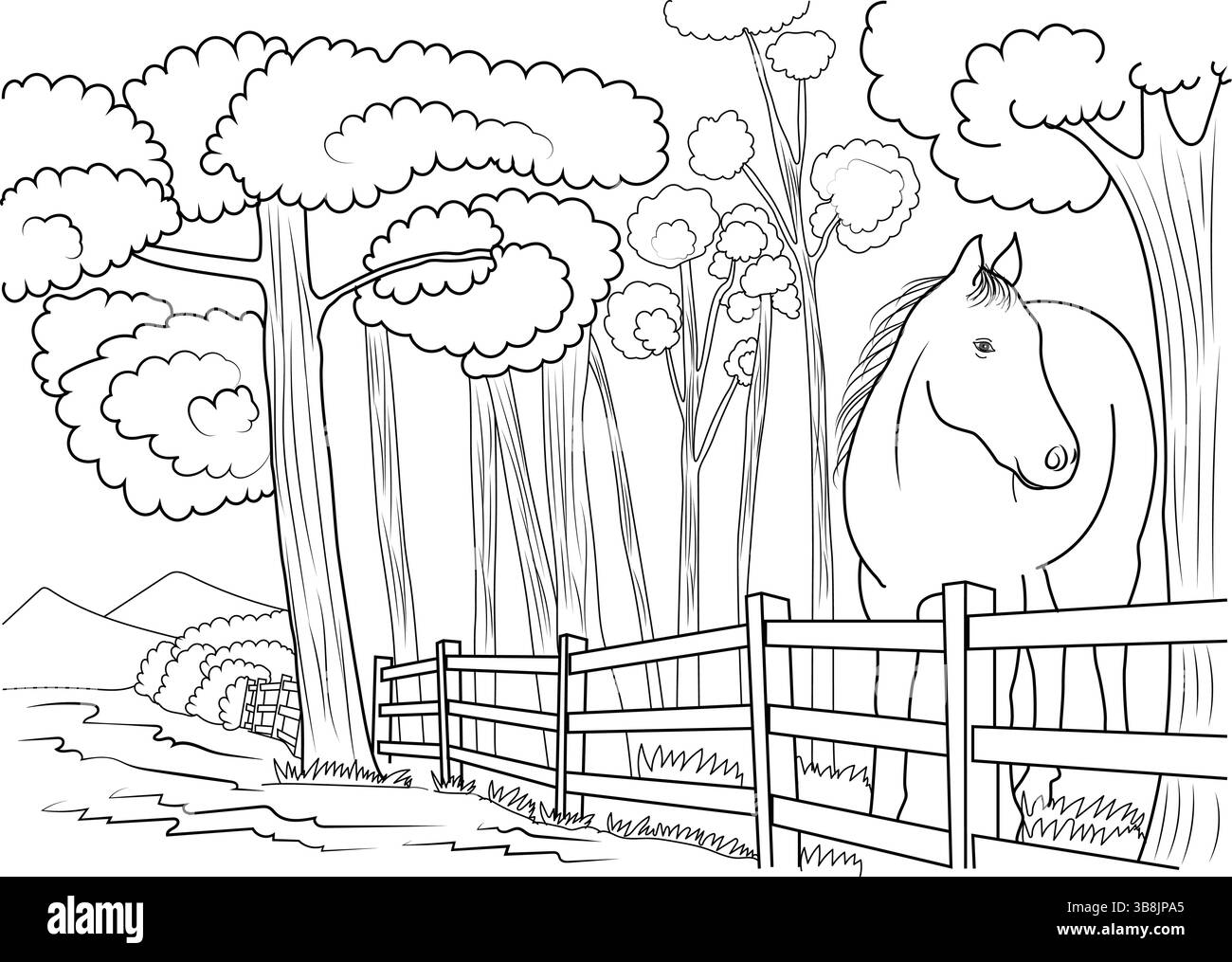 Equine setting Cut Out Stock Images & Pictures - Alamy