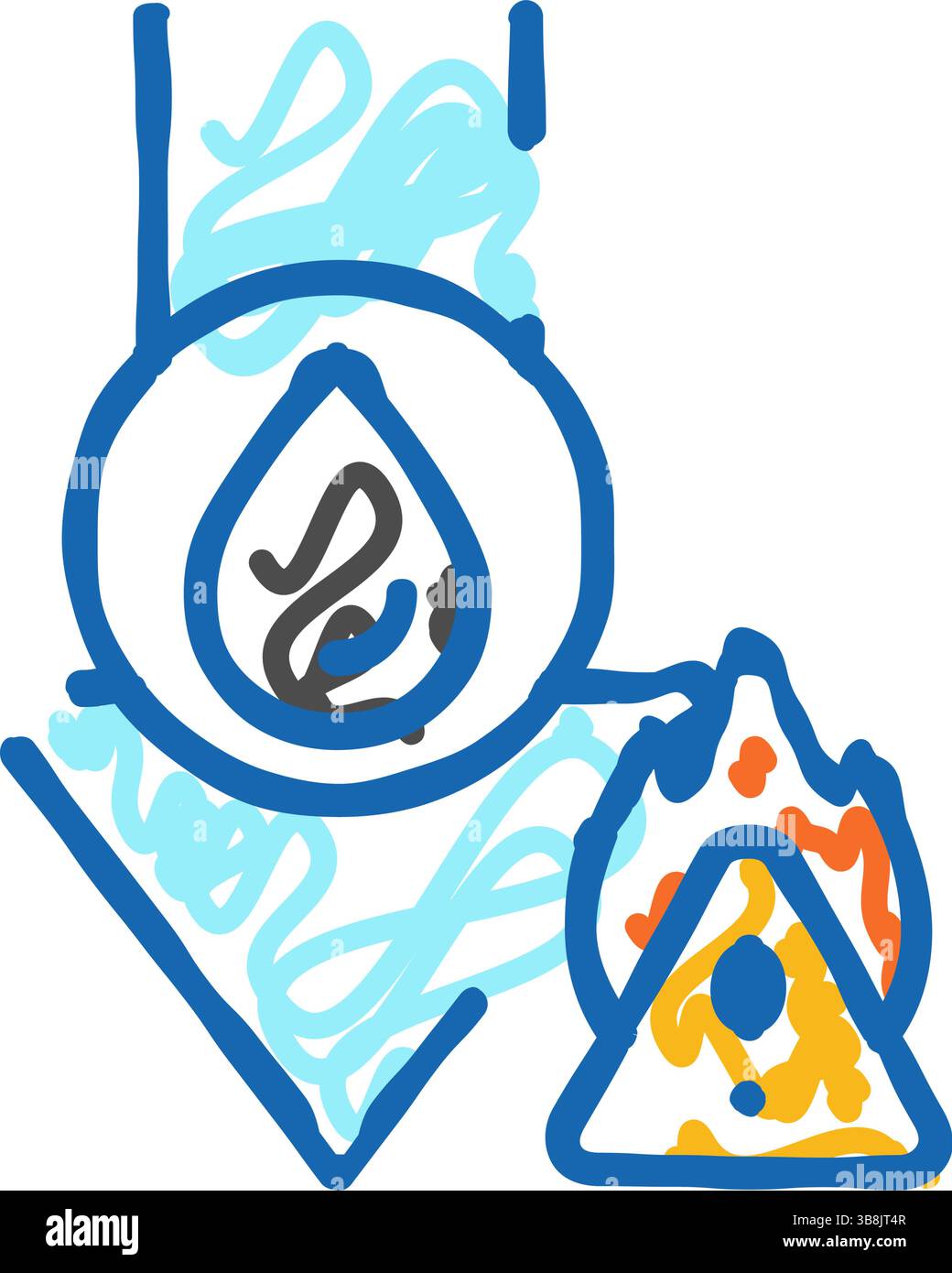 well logging oil industry icon doodle illustration Stock Vector Image ...