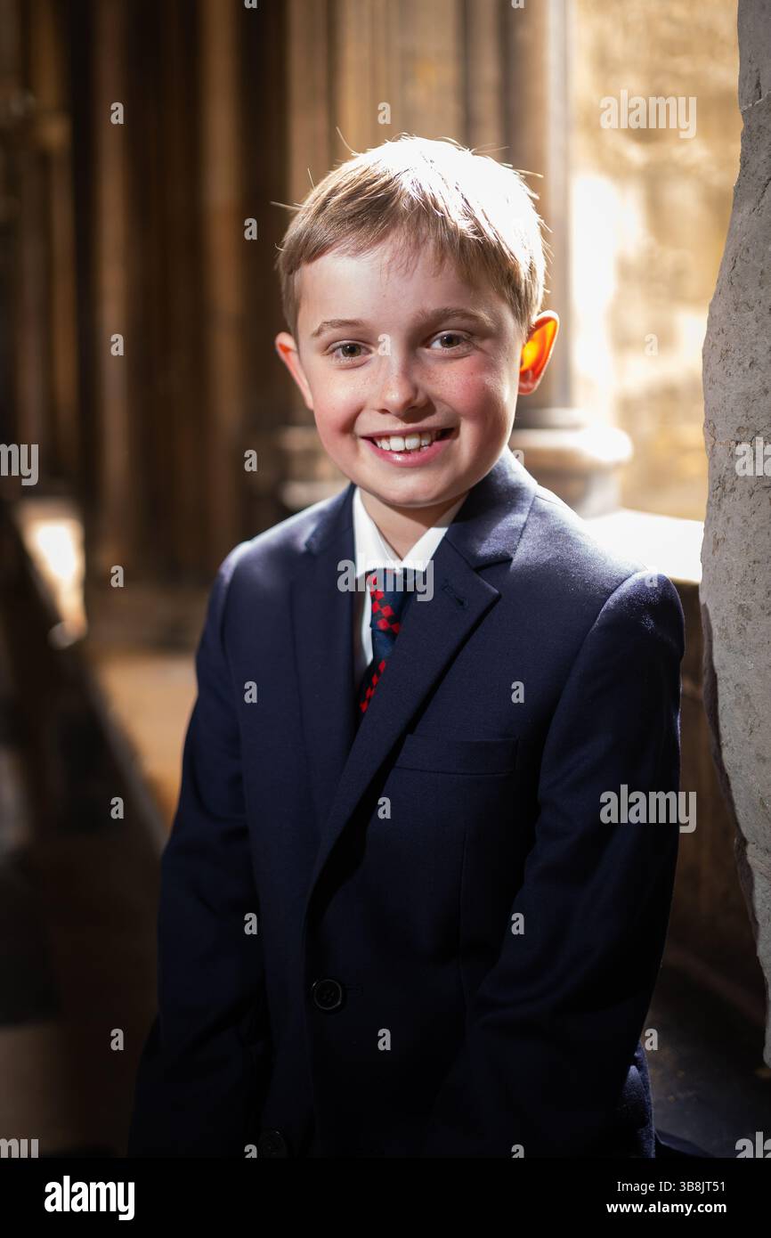 Alexander Churchill, 10, great-great-grandson of Winston Churchill at ...