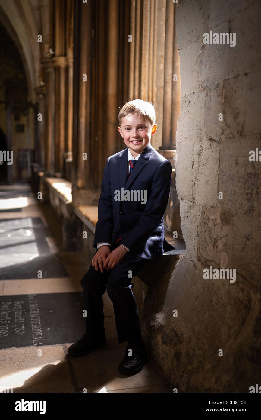 Alexander Churchill, 10, great-great-grandson of Winston Churchill at ...