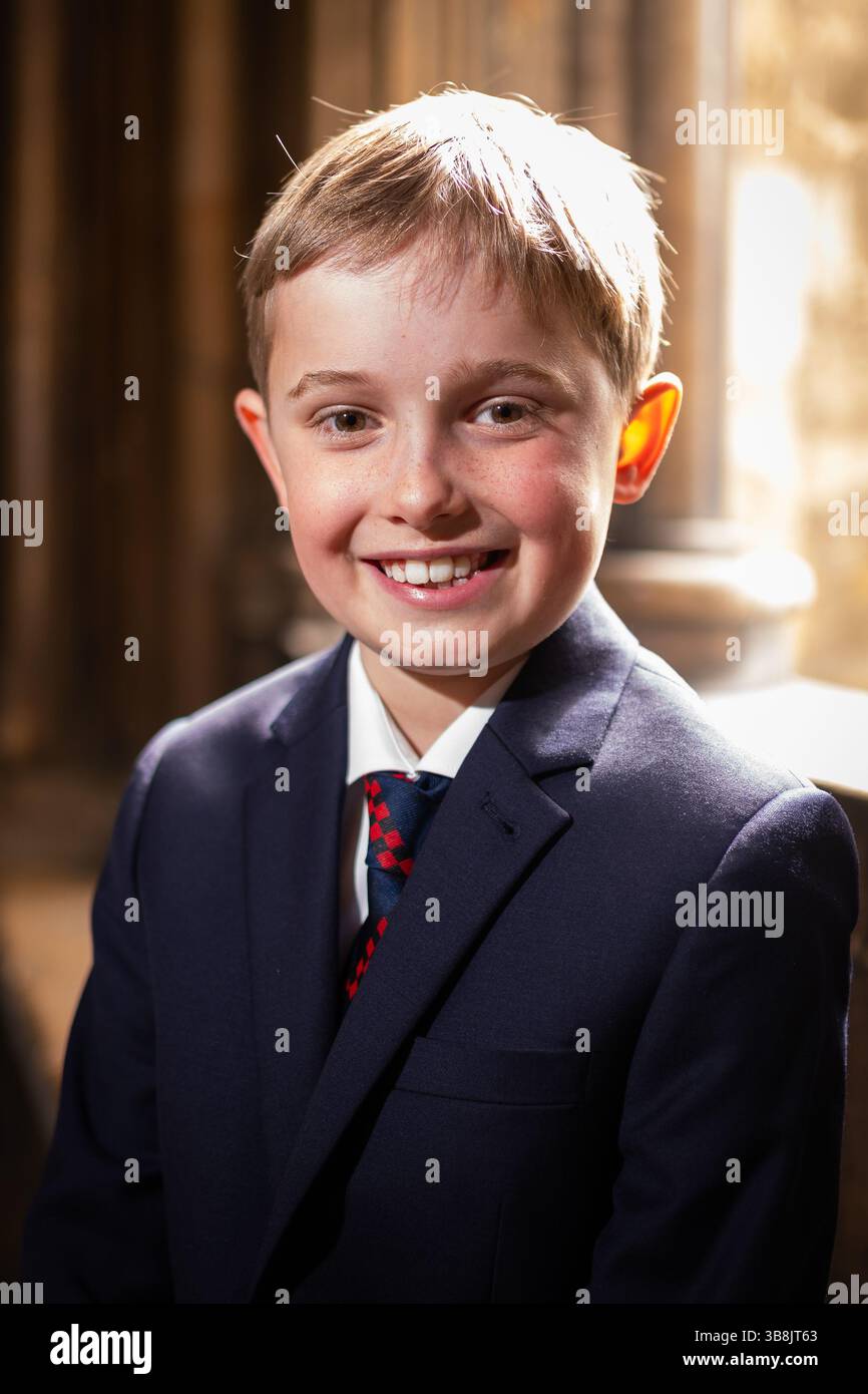 Alexander Churchill, 10, great-great-grandson of Winston Churchill at ...