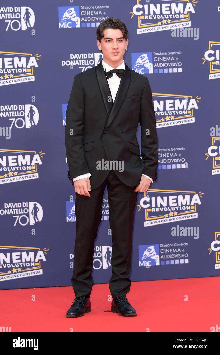 Samuele Carrino bei der 70. Verleihung der Filmpreise Premi David di ...