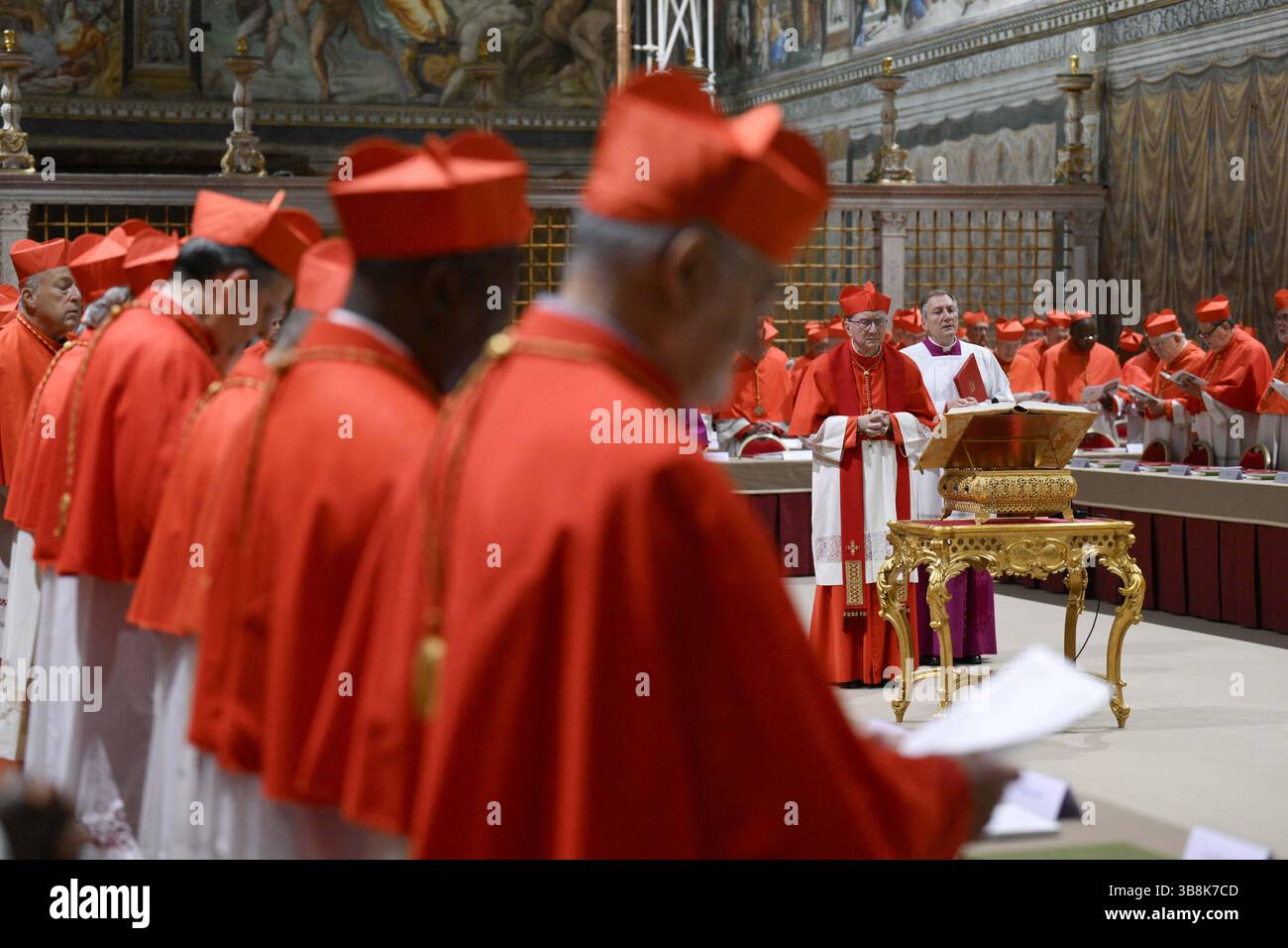 The 133 cardinal-electors have entered the Sistine Chapel in solemn ...