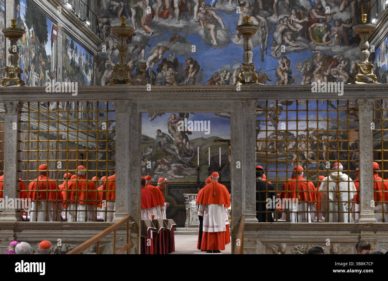 The 133 cardinal-electors have entered the Sistine Chapel in solemn ...