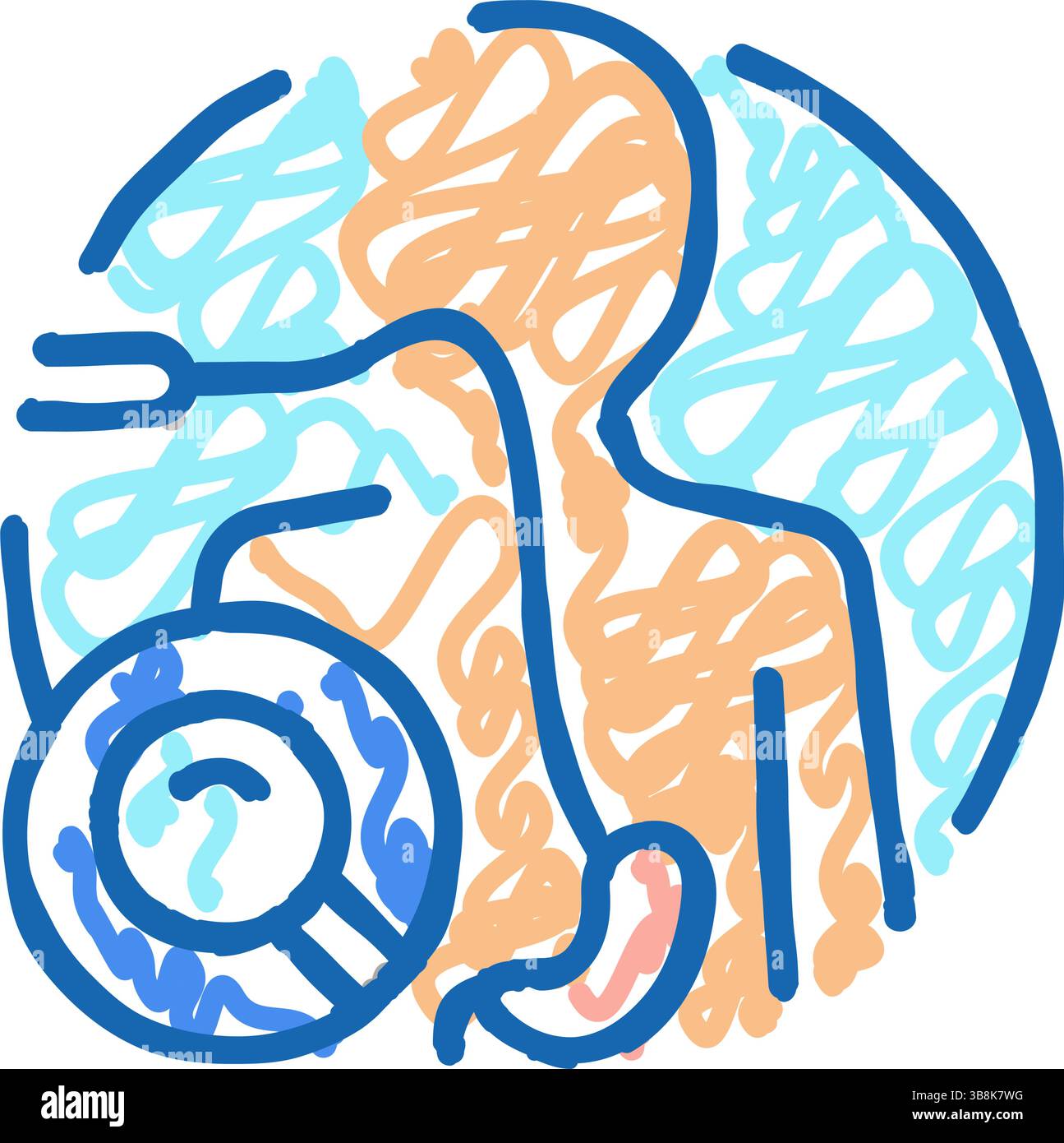 endoscopy surgery doctor icon doodle illustration Stock Vector Image ...