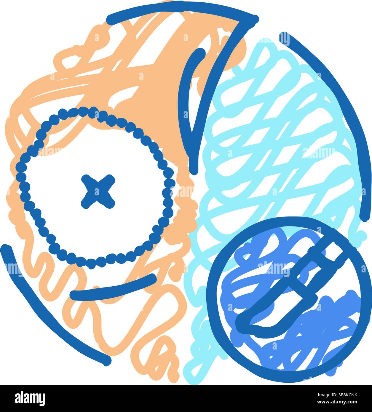 mastectomy surgery hospital icon doodle illustration Stock Vector Image ...