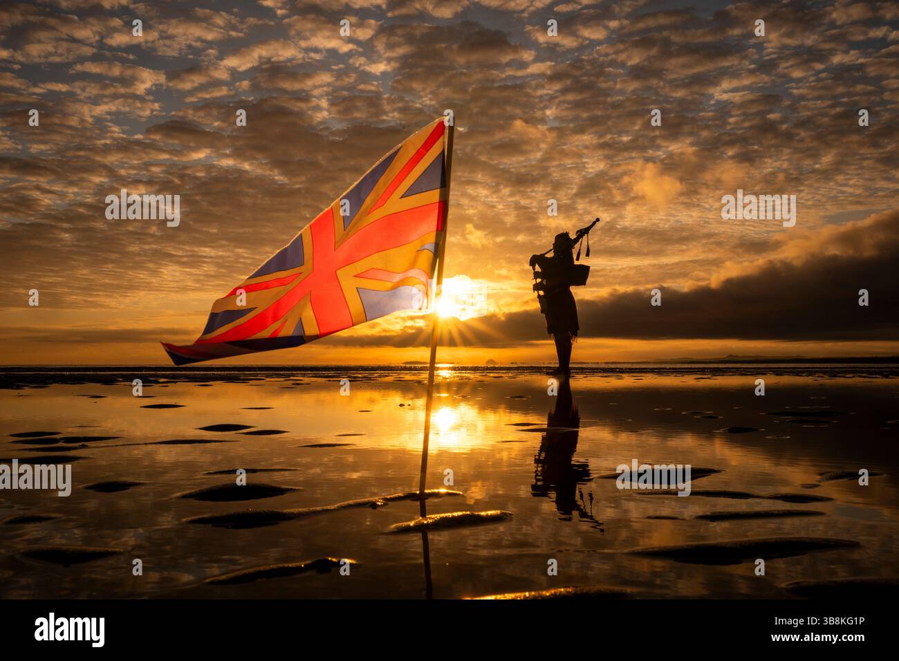 Scotland's National Piper Louise Marshall playing a lament to the ...