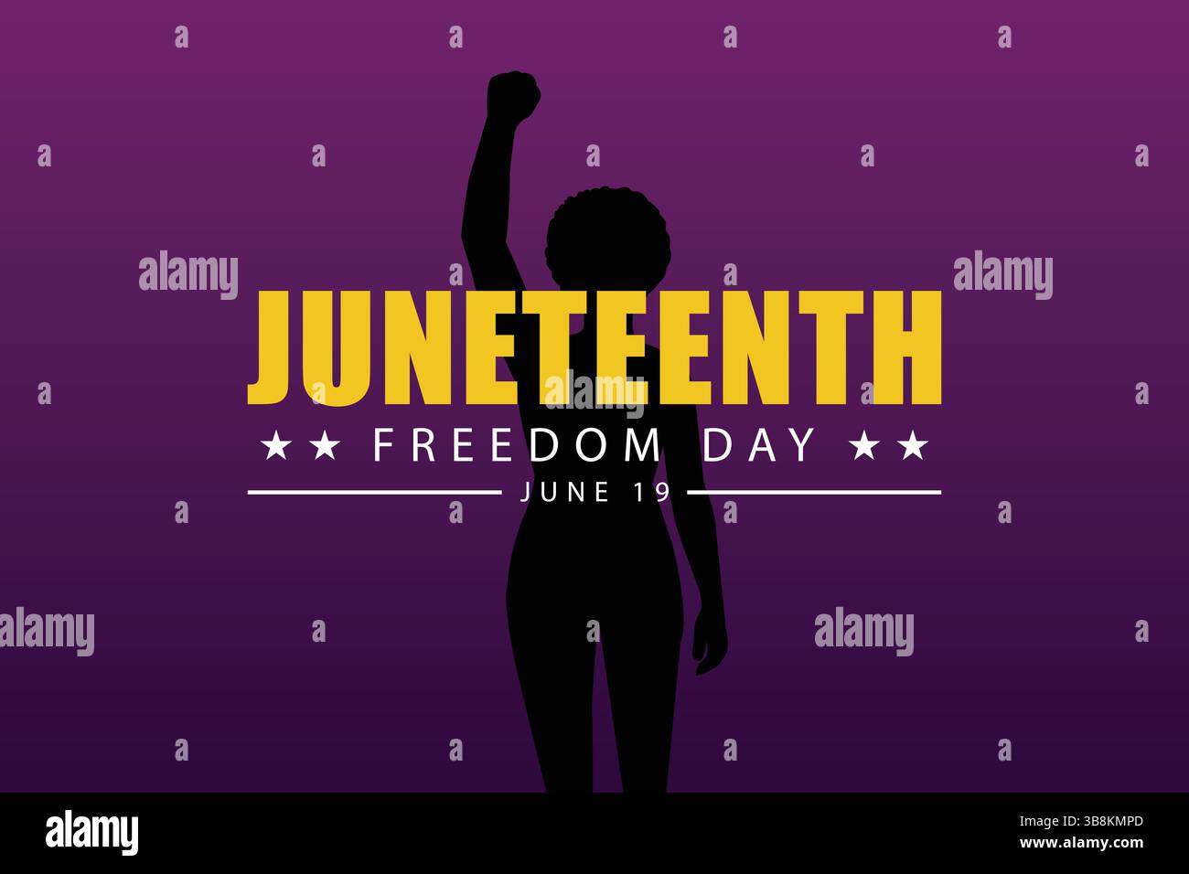 Celebrating Juneteenth Commemorating Freedom on June 19 Stock Vector ...