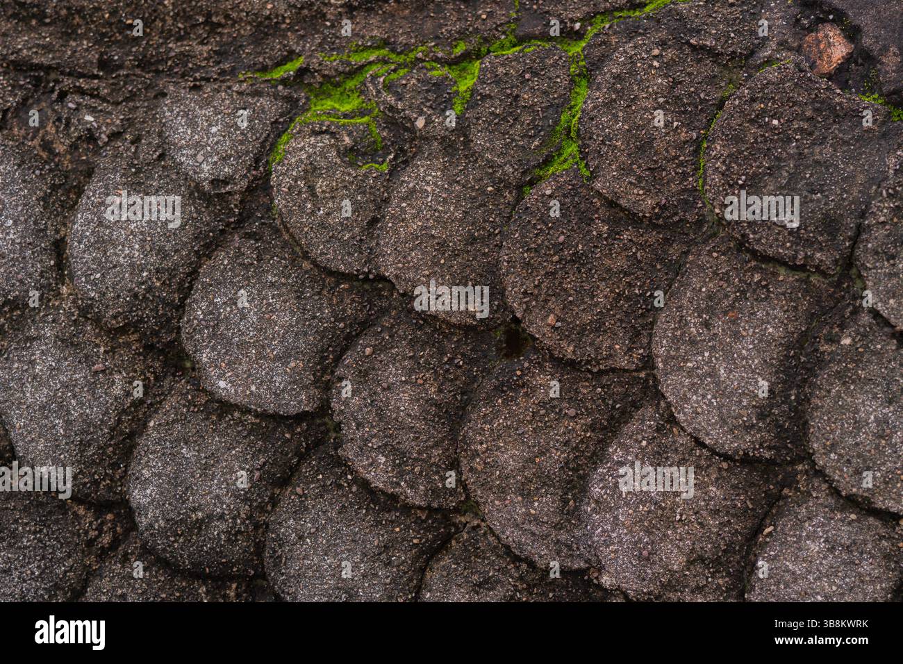 Pattern of stone wall background, Brown concrete with curved shape wall ...