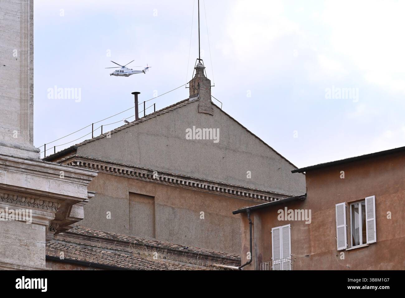 Waiting for the smoke from the chimney of the Sistine Chapel, May 7 ...
