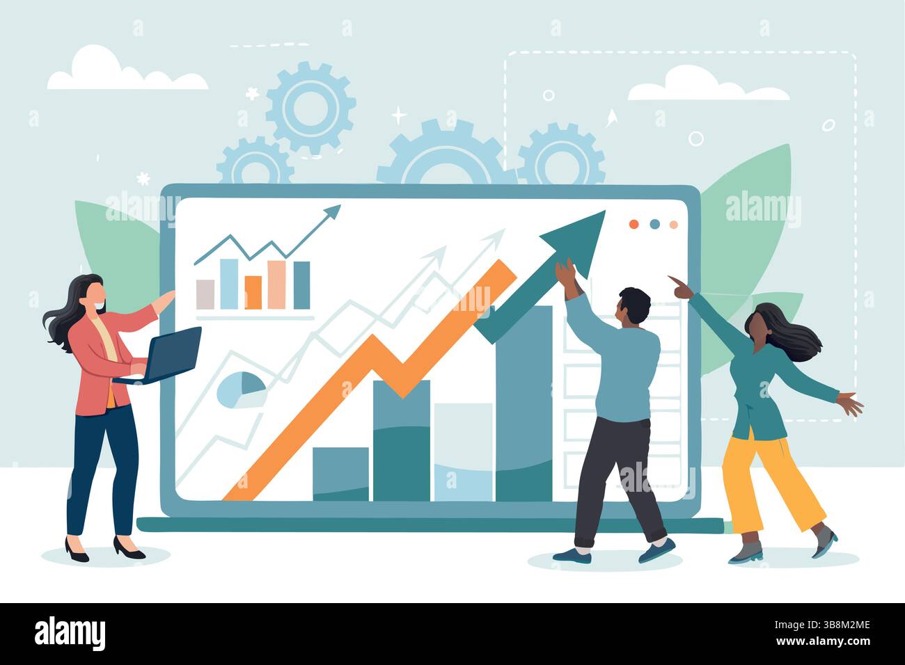 Diverse graphs Stock Vector Images - Alamy