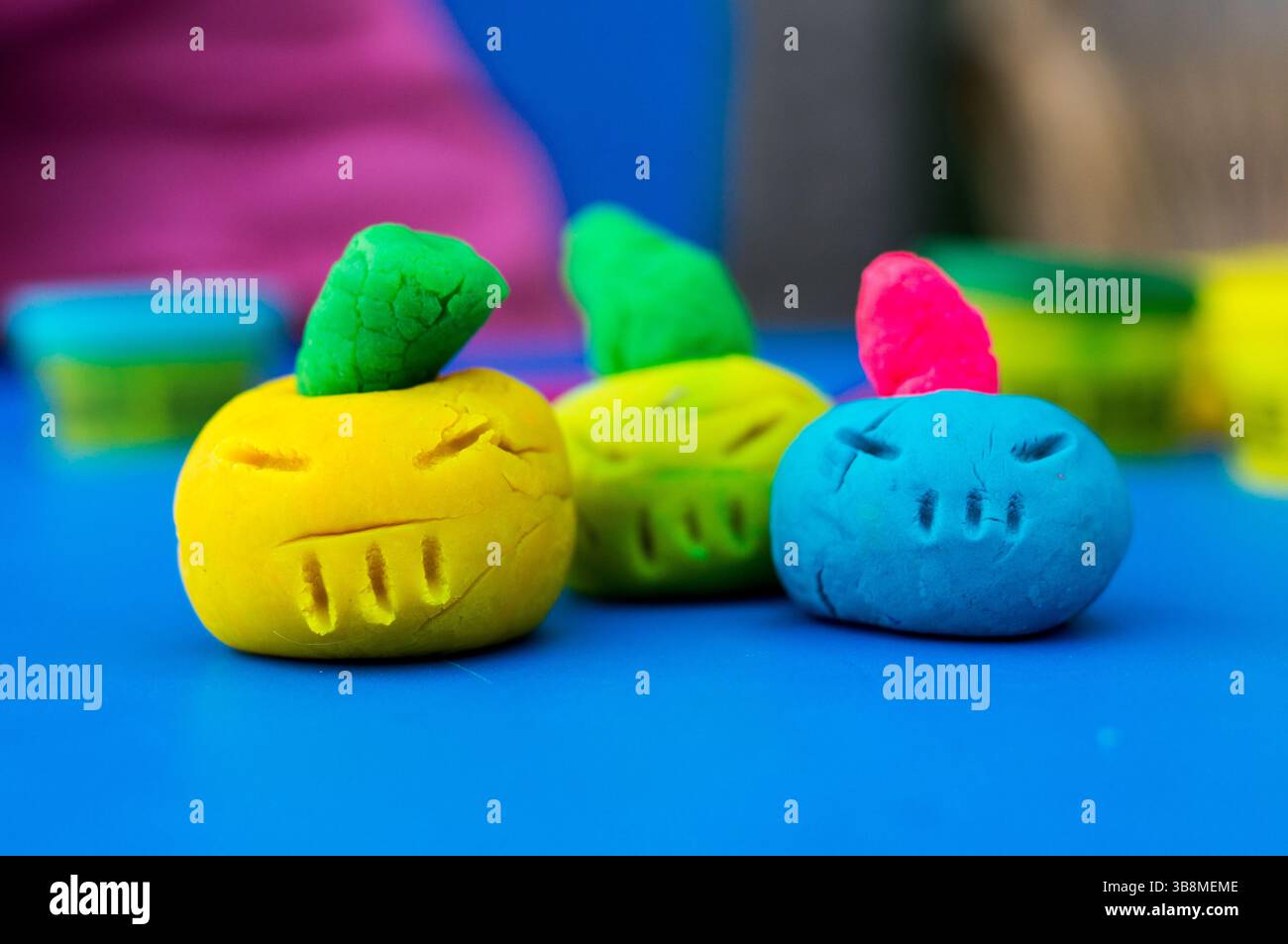 Photograph of clay dolls representing typical Halloween figures Stock ...