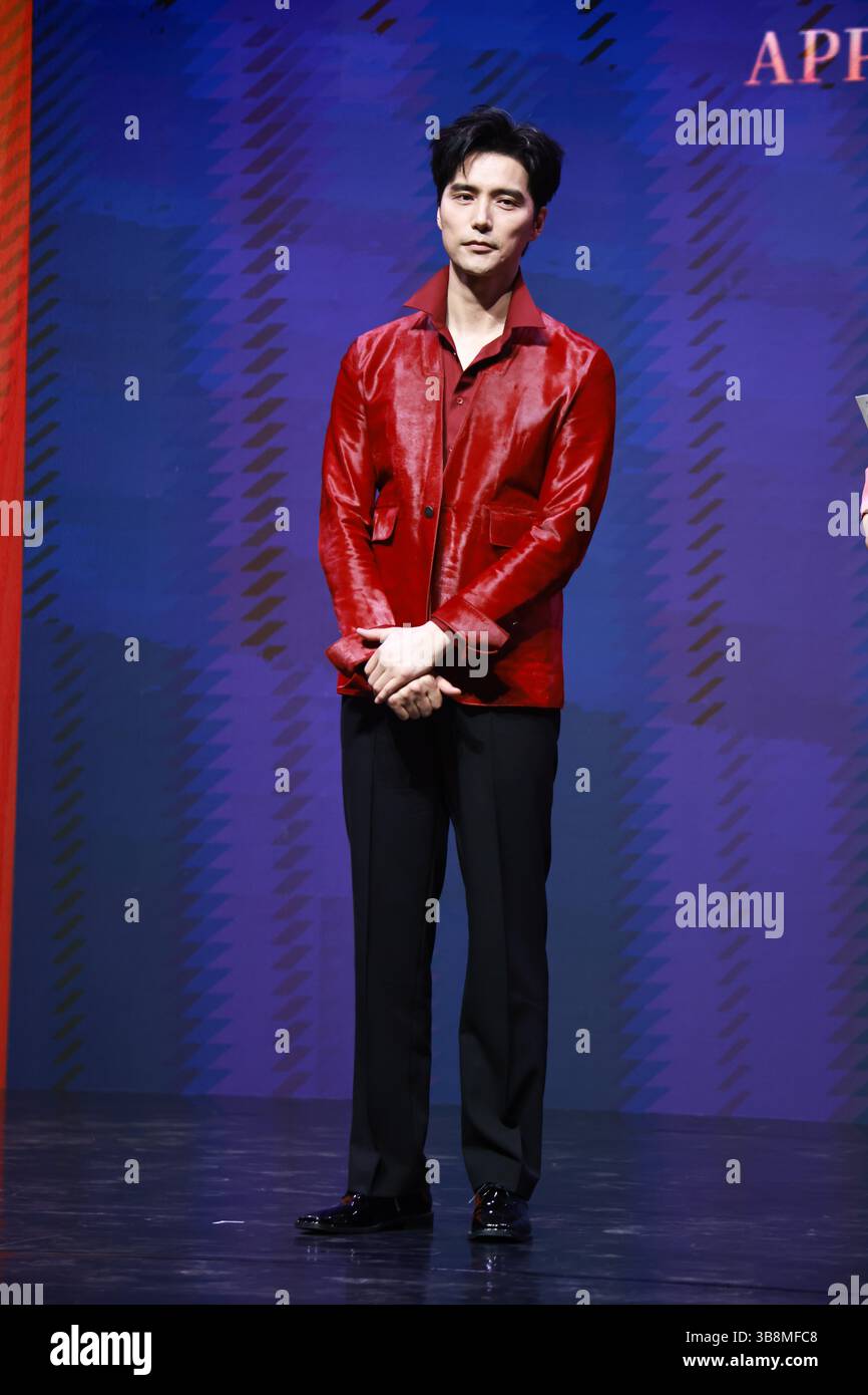 Chinese musical theater actor, singer and songwriter Ayanga attends an ...