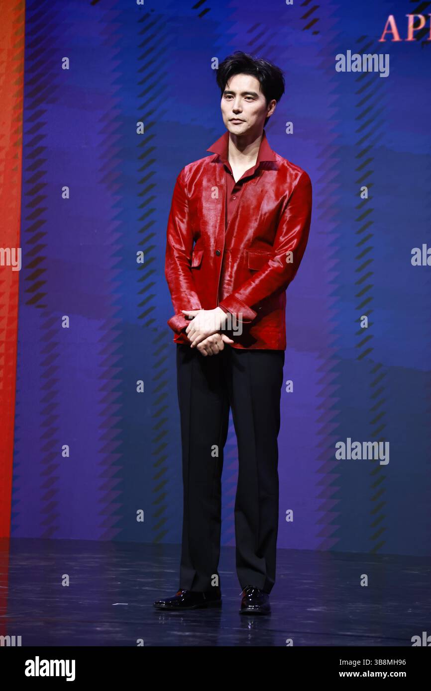 Chinese musical theater actor, singer and songwriter Ayanga attends an ...