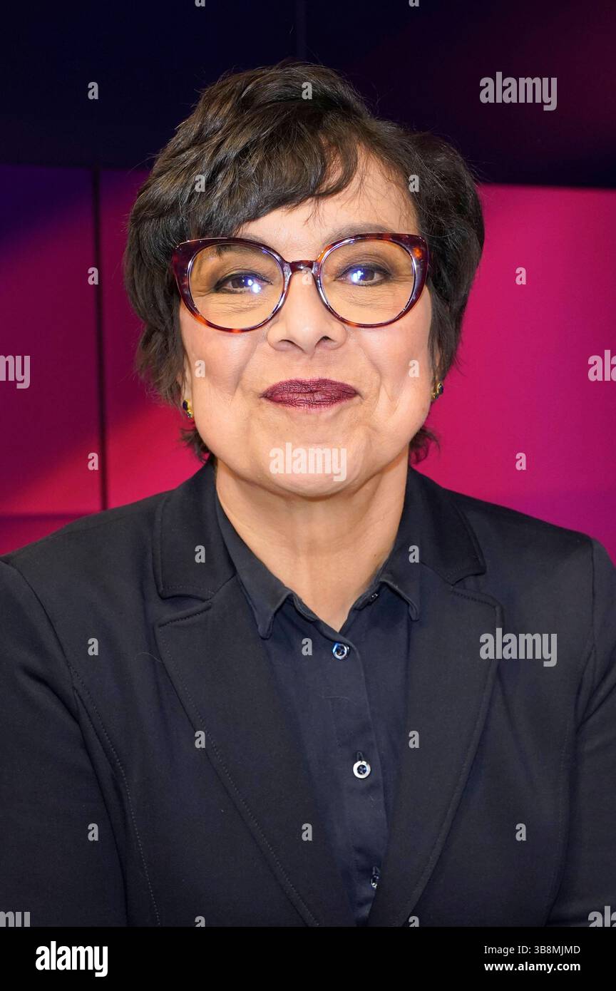Mariam Lau in der ARD-Talkshow maischberger im Studio Berlin Adlershof ...