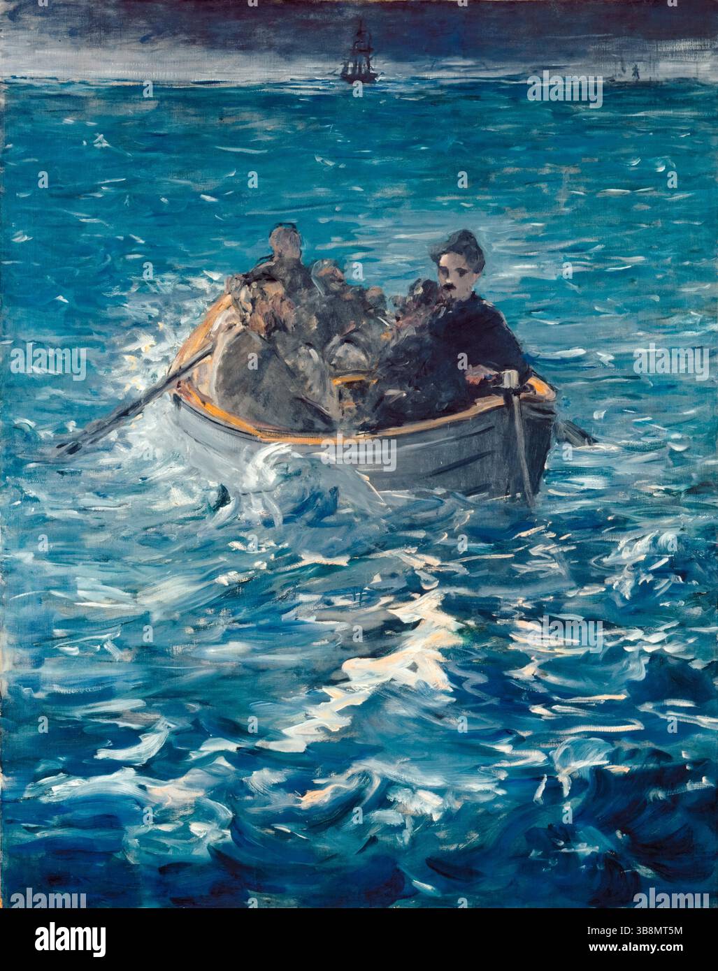 Edouard Manet, Rochefort's Escape, painting in oil on canvas, 1880-1881 Stock Photo - Alamy