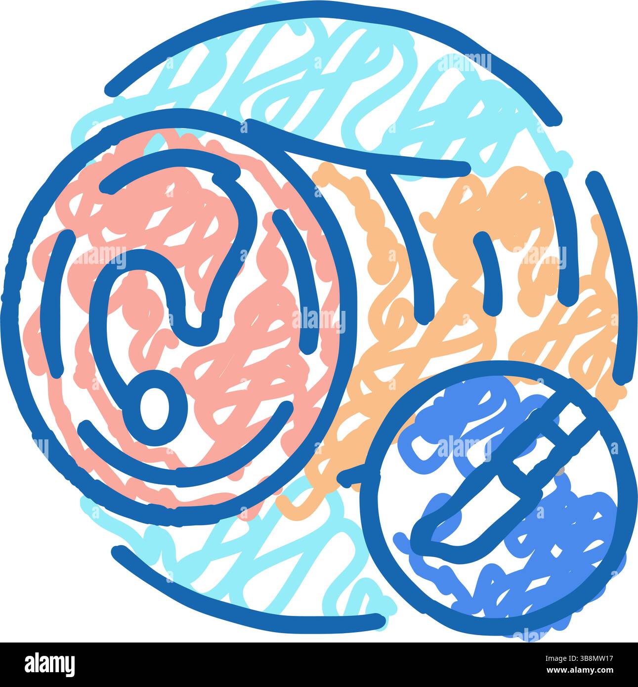 myringotomy surgery icon doodle illustration Stock Vector Image & Art ...