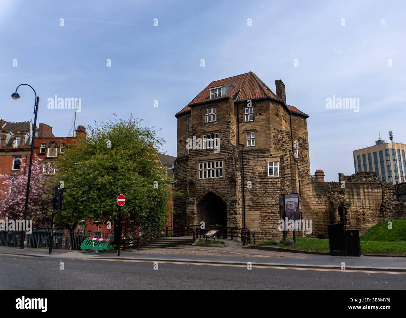The 12th century Newcastle Castle in the heart of the city in Tyne and ...