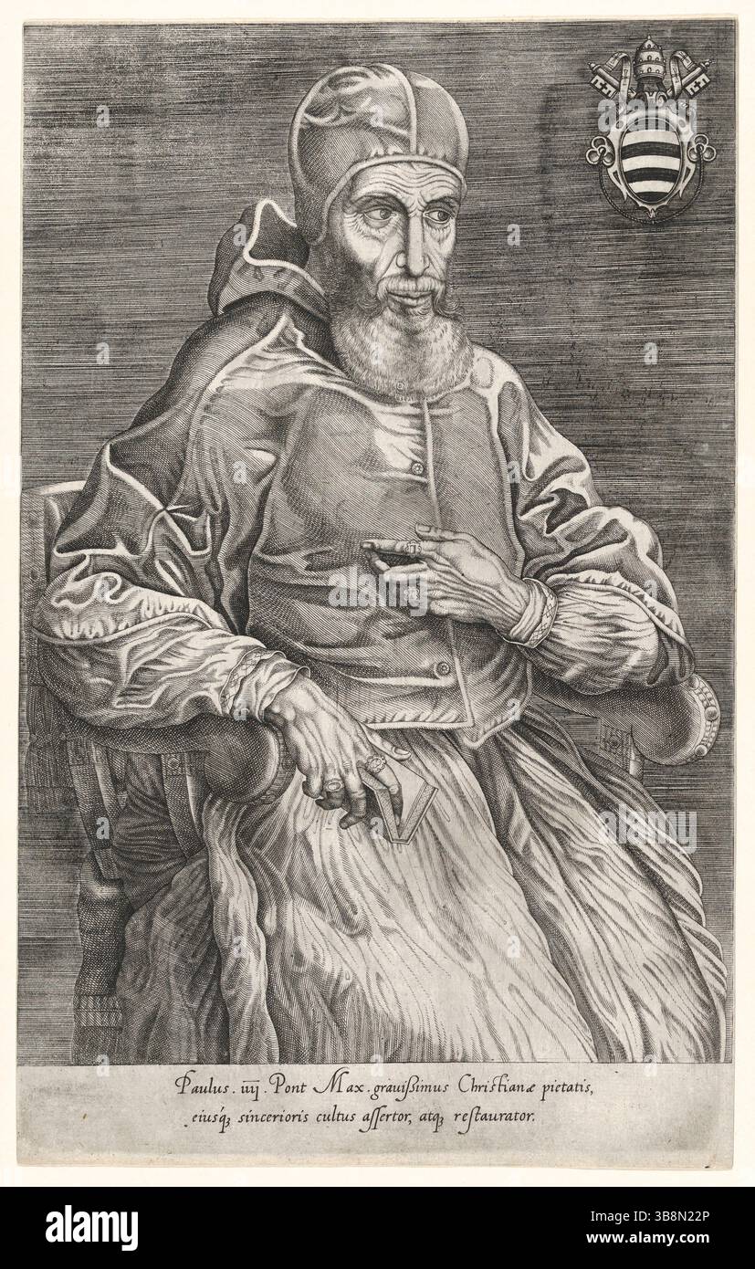 Portrait of Pope Paulus IV Stock Photo - Alamy