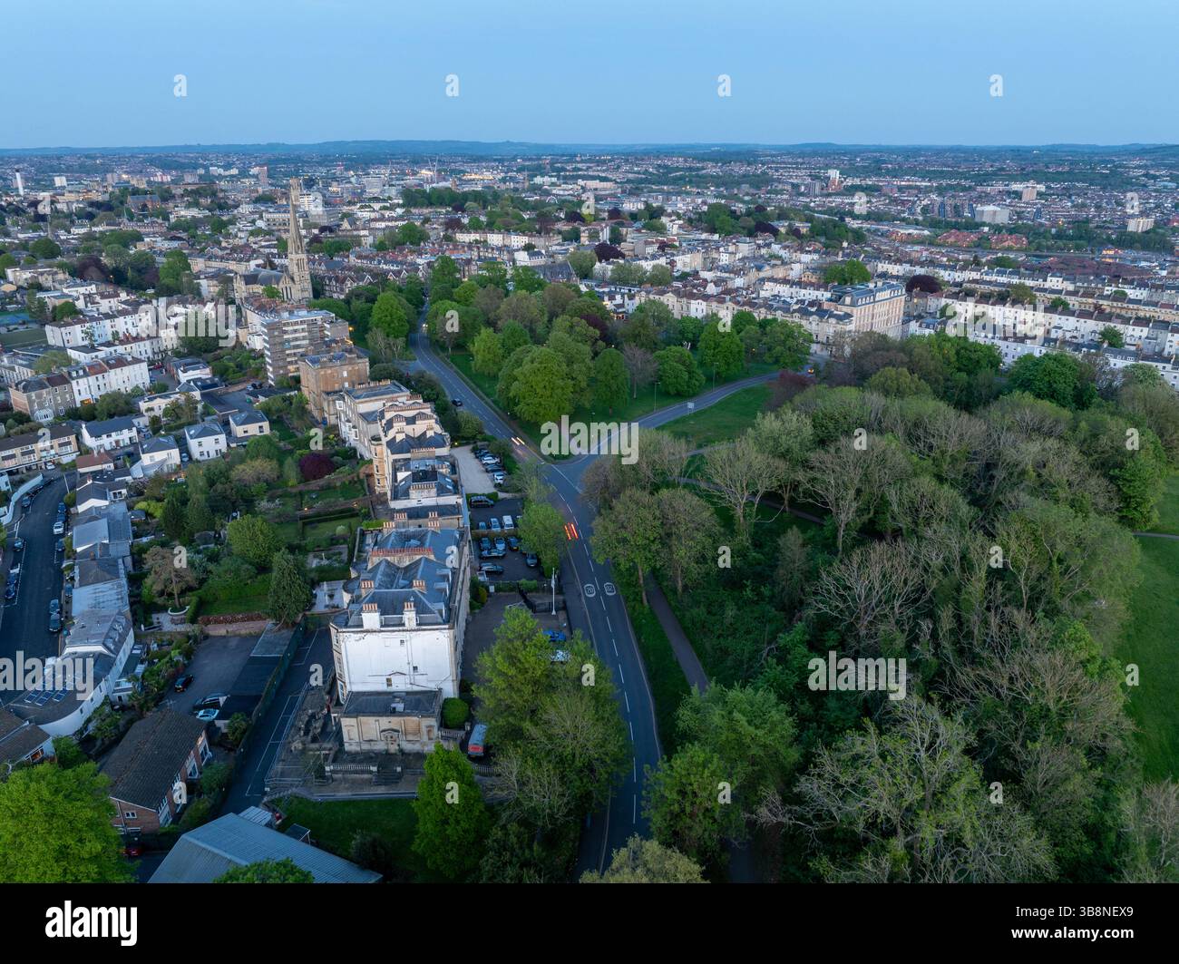 Aerial image of Bristol Cityscape from Clifton Down area Stock Photo ...