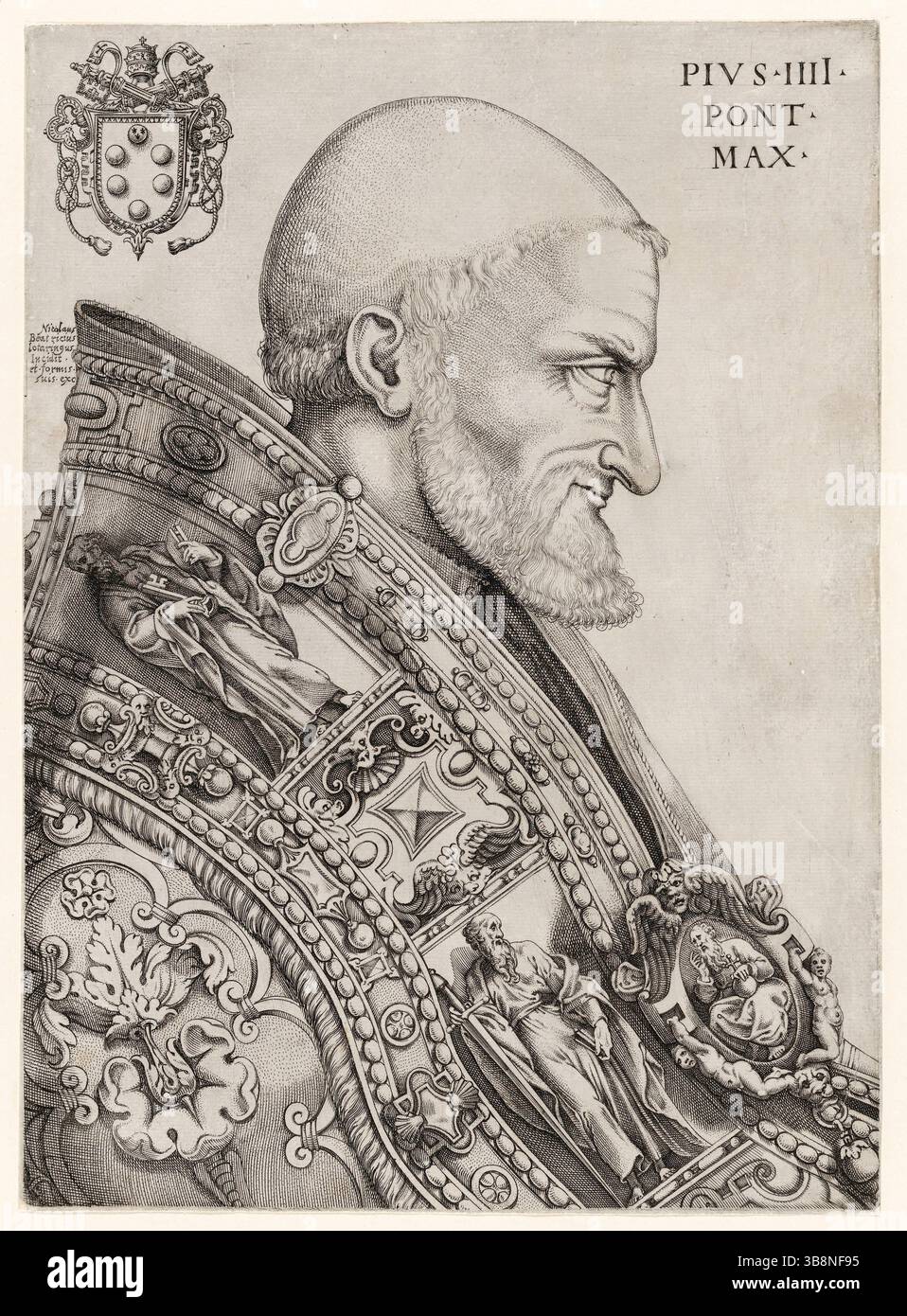 Portrait of Pope Pius IV Stock Photo - Alamy
