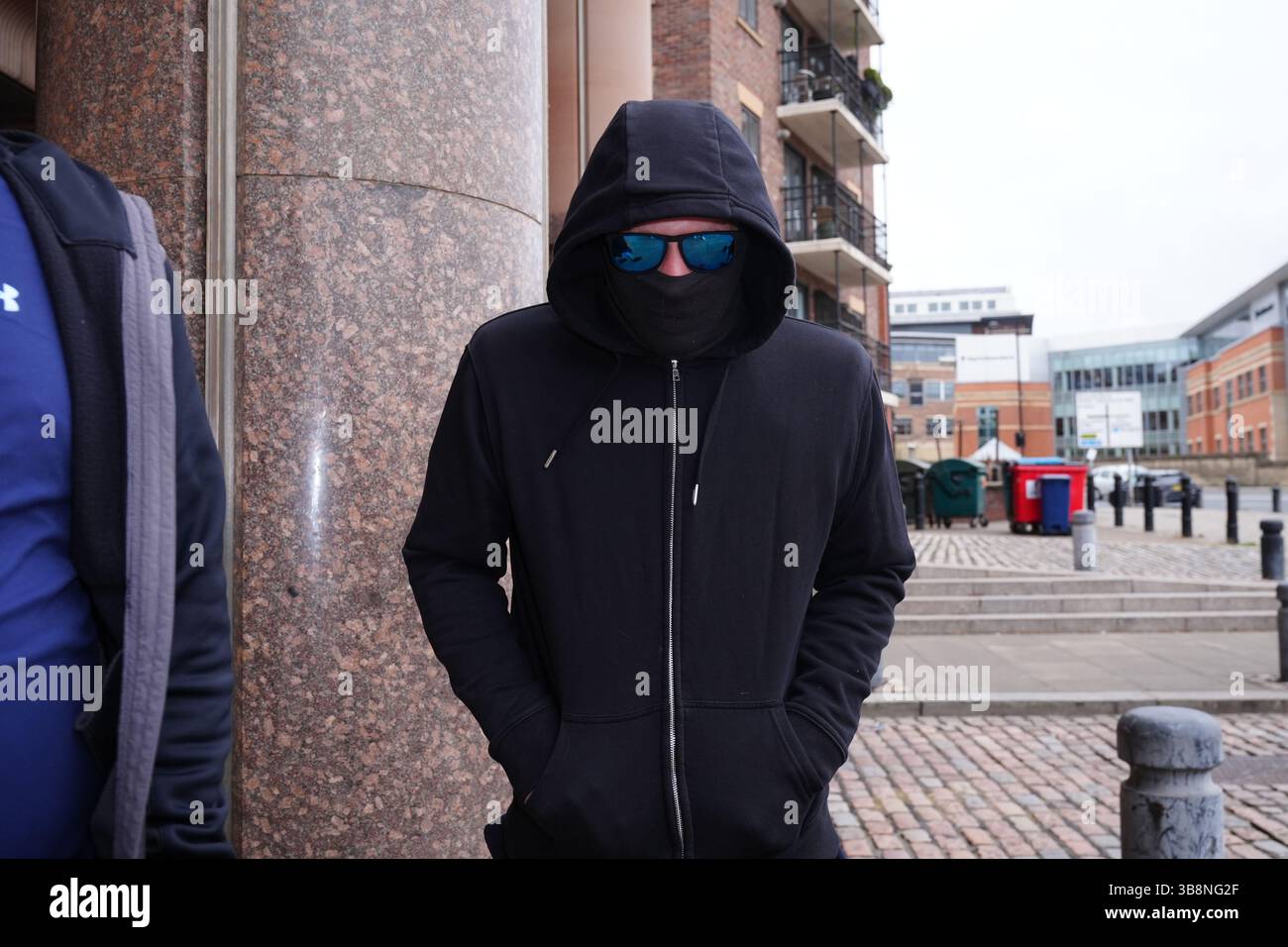 Adam Carruthers outside Newcastle Crown Court where he is accused of ...