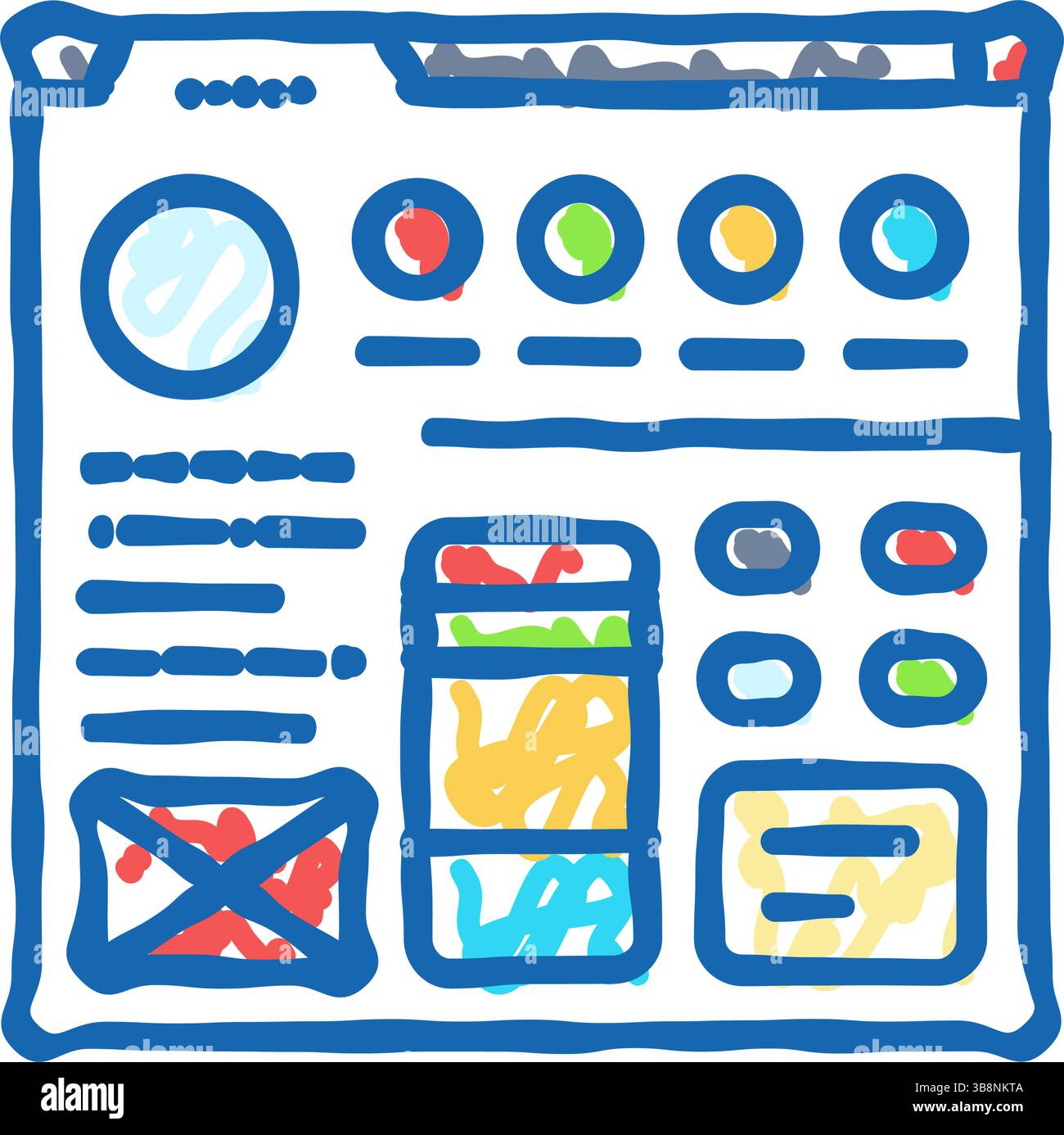 Style guide ux ui Stock Vector Images - Alamy