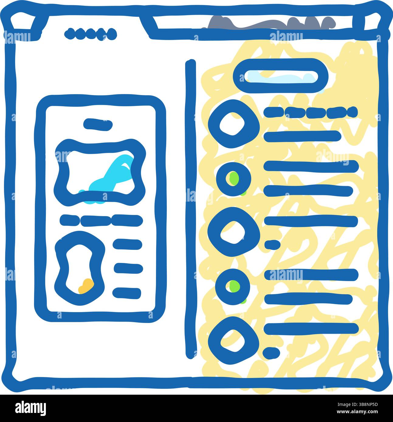 color accessibility ux ui design icon doodle illustration Stock Vector Image & Art - Alamy