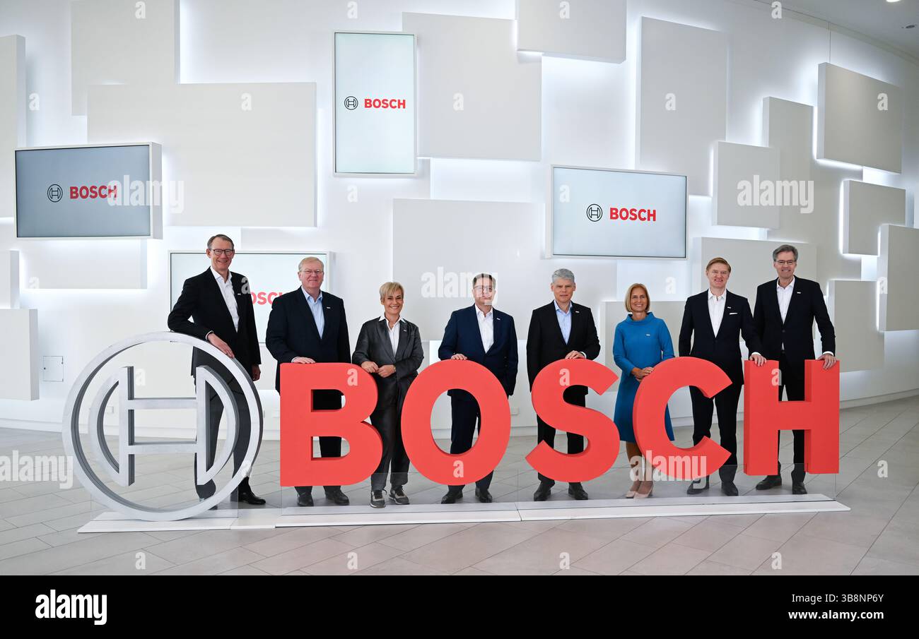 Renningen, Germany. 08th May, 2025. The members of the Bosch Board of ...