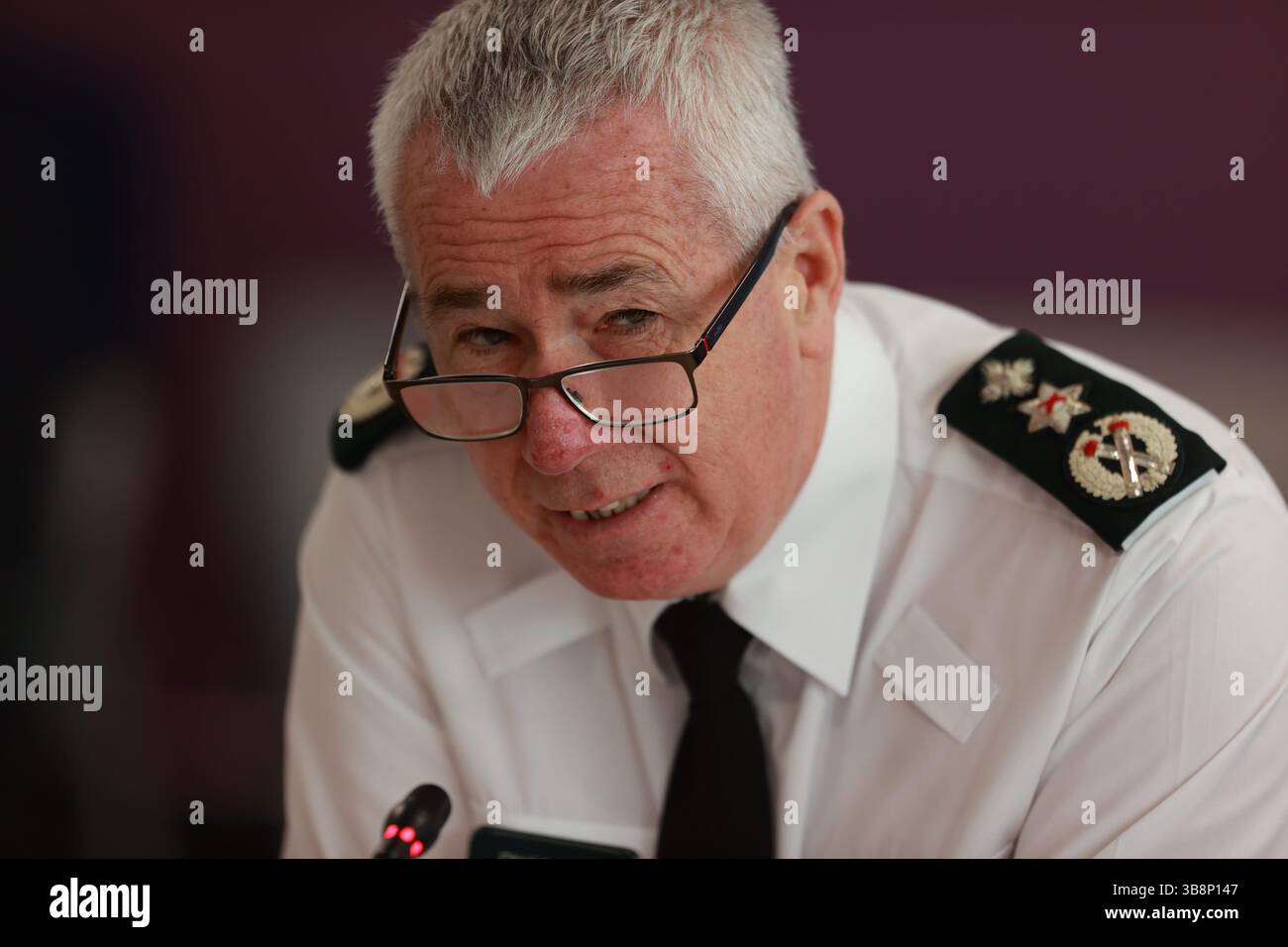 Police Service of Northern Ireland (PSNI) Chief Constable Jon Boutcher ...