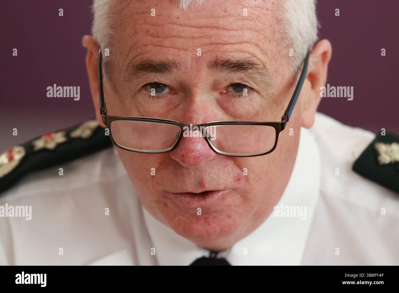 Police Service of Northern Ireland (PSNI) Chief Constable Jon Boutcher ...