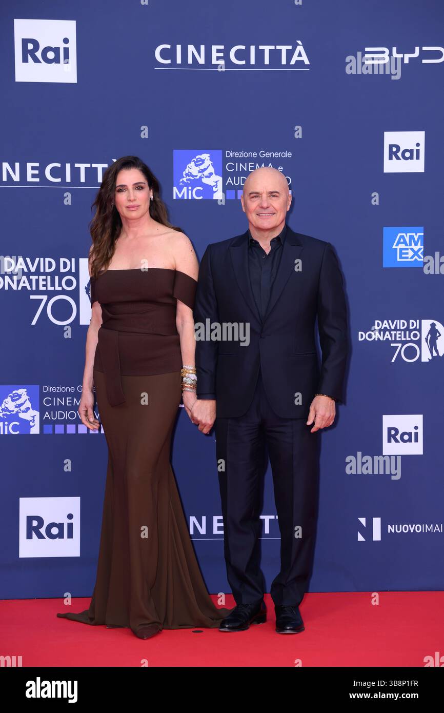 Luisa Ranieri, Luca Zingaretti 70th Edition David of Donatello Awards ...