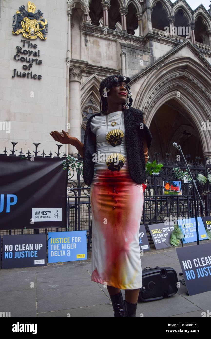 London, England, UK. 8th May, 2025. Artist and activist The Crude ...