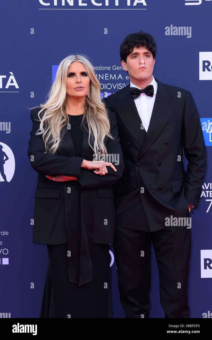 Tiziana Rocca, Vittorio Base 70th Edition David of Donatello Awards Red ...