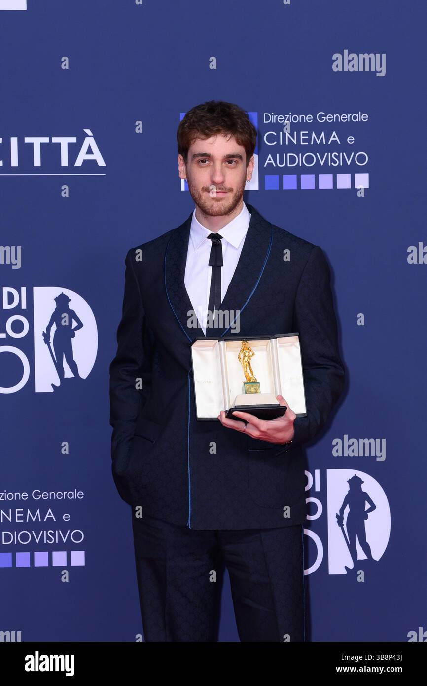 Federico Cesari 70th Edition David of Donatello Awards Red Carpet part 2 Cinecittà Studios ...