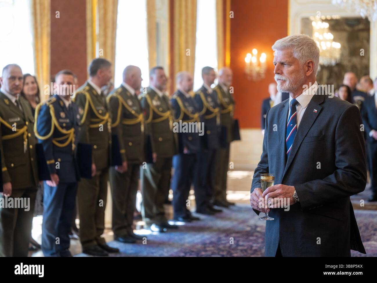 Czech President Petr Pavel (right) names new generals on 80th ...