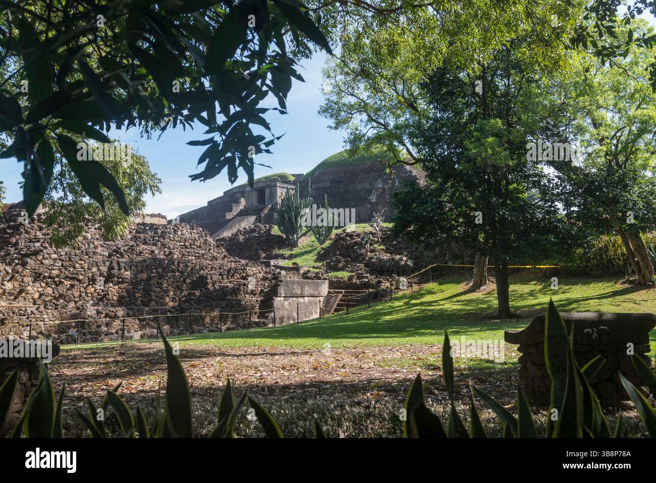 Ruins of Tazumal, a pre-Columbian archeological site in Chalchuapa, El ...