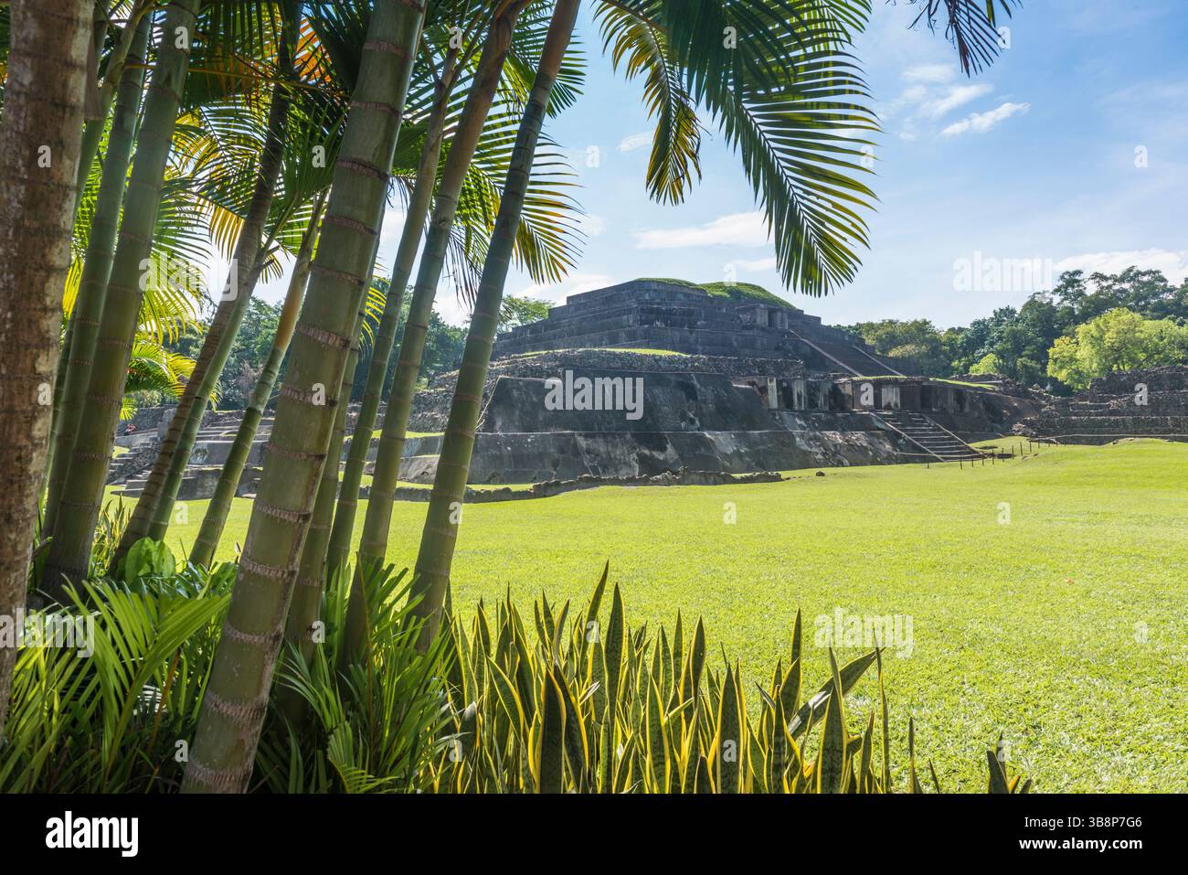 Ruins of Tazumal, a pre-Columbian archeological site in Chalchuapa, El ...
