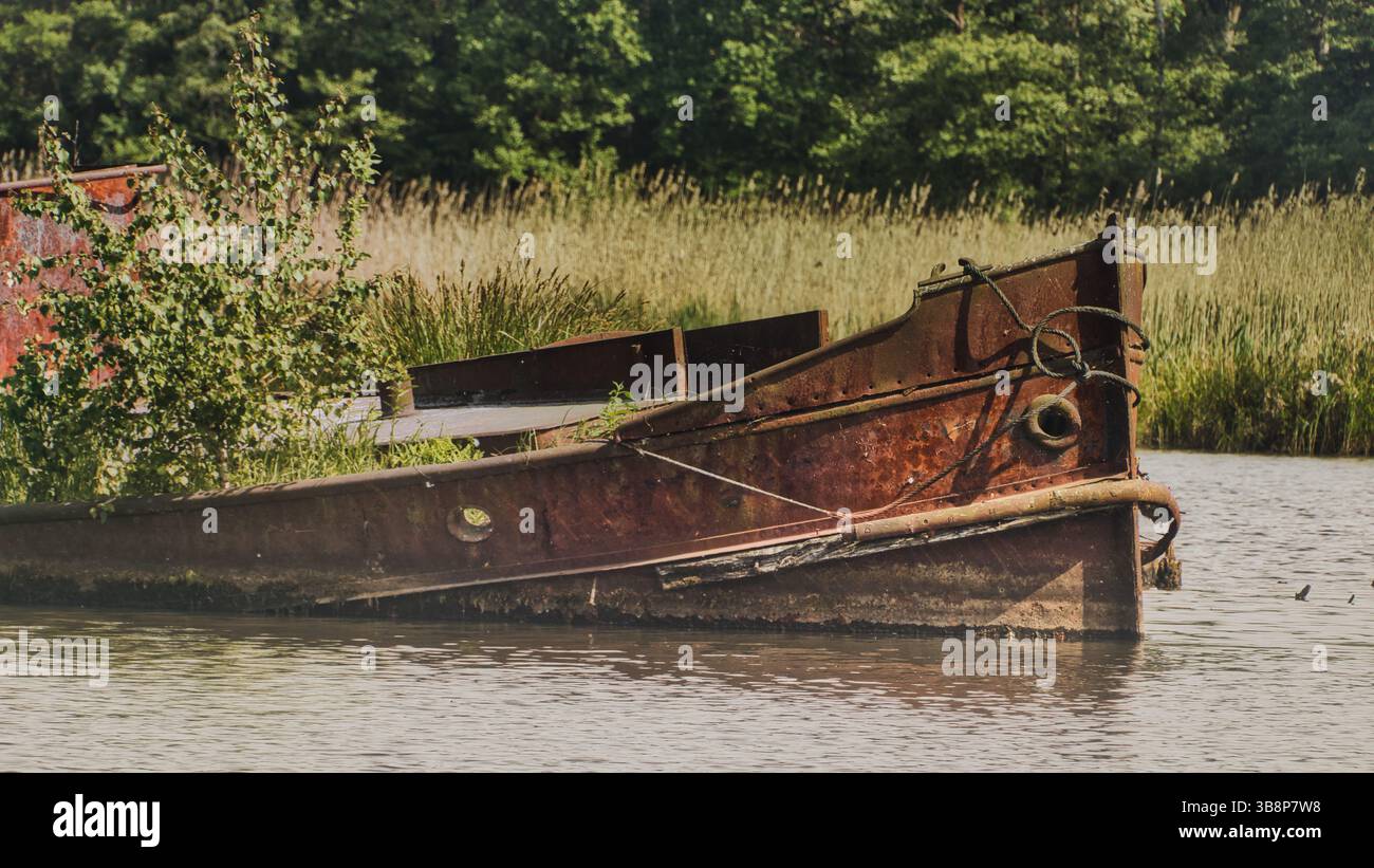 shipwreck in the river hedwig Stock Photo - Alamy