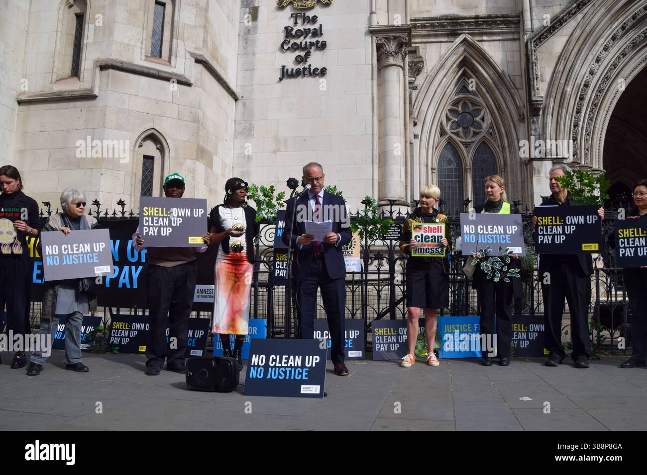 London, England, UK. 8th May, 2025. The lawyer representing the Bodo ...